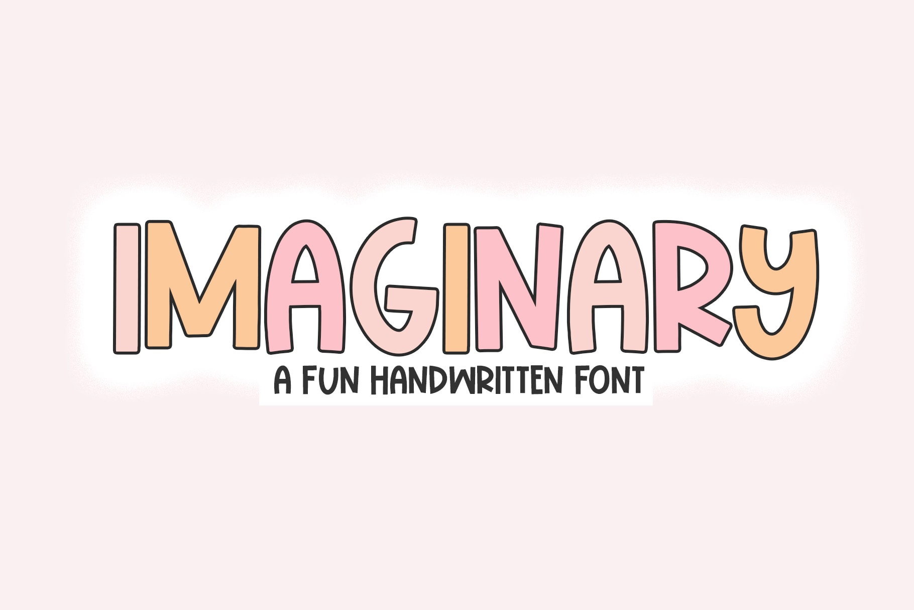 Imaginary Font Handwritten Font Cricut Fonts Fonts for - Etsy