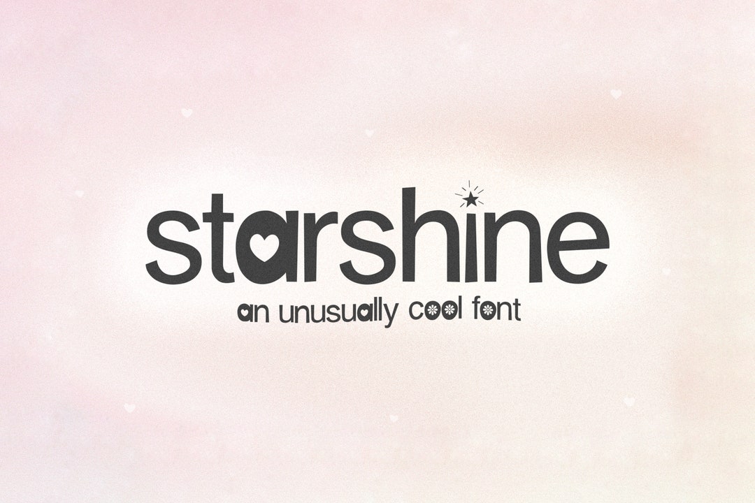 Starshine Font - Groovy Font, Unusual Font, Hippie Font, Cricut Fonts ...