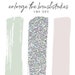 Green, Blue, Pink Brushstrokes - Pastel Watercolor Clipart [misty] - Etsy