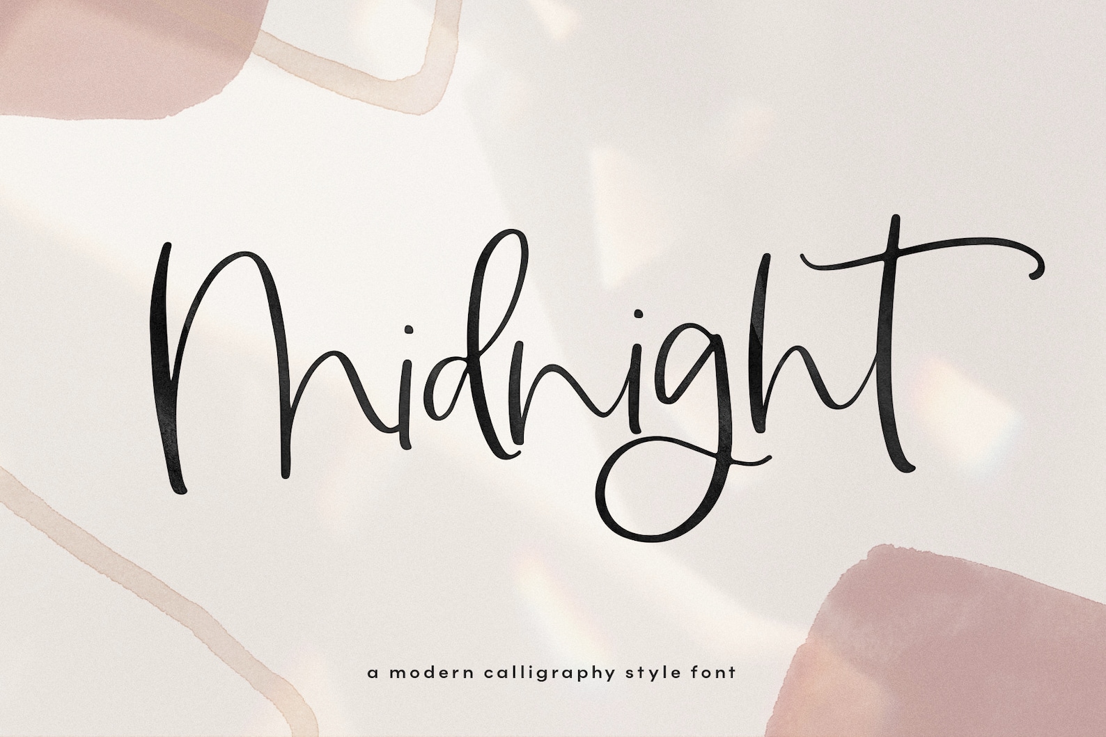 Midnight Font Modern Calligraphy Handwritten Script Font - Etsy