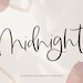 Midnight Font - Modern Calligraphy Handwritten Script Font, Fonts for ...