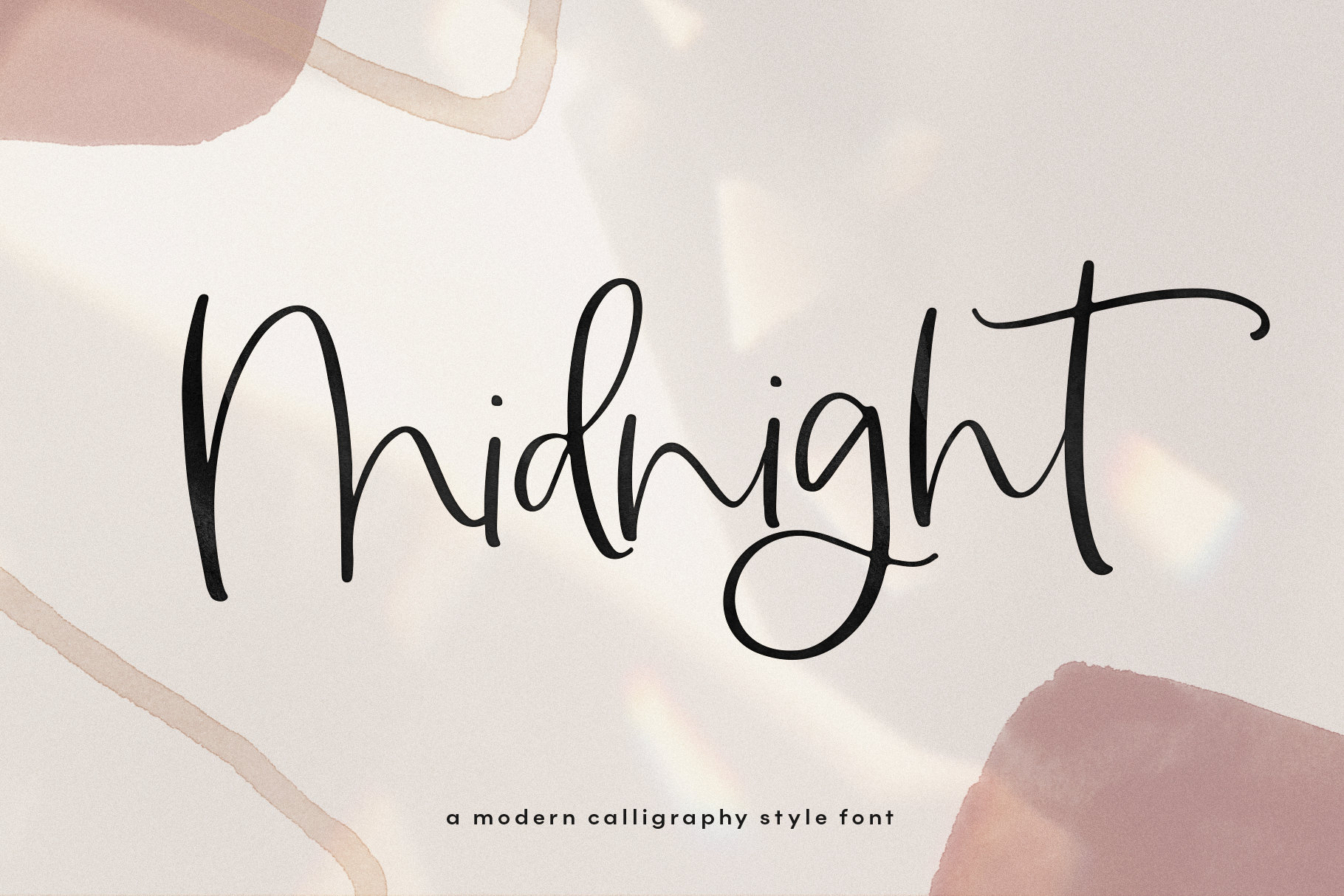 Midnight Font Modern Calligraphy Handwritten Script Font - Etsy