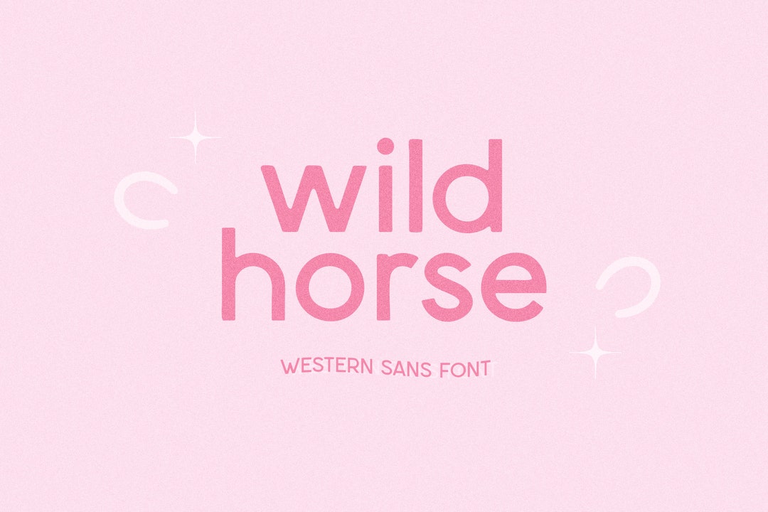 Wild Horse Font - Sans Font, Cricut Font, Western Font, Handwritten ...