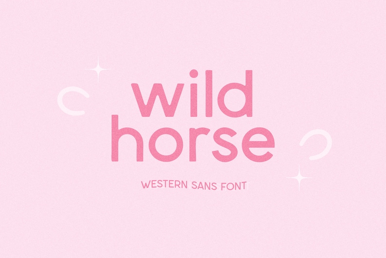Wild Horse Font - Sans Font, Cricut Font, Western Font, Handwritten ...