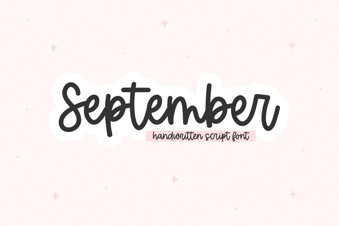 September Font - Handwritten Script Font, Cricut Fonts, Calligraphy ...
