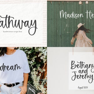 Mini Modern Script Font Bundle Part FOUR - Handwritten Fonts, Cricut ...