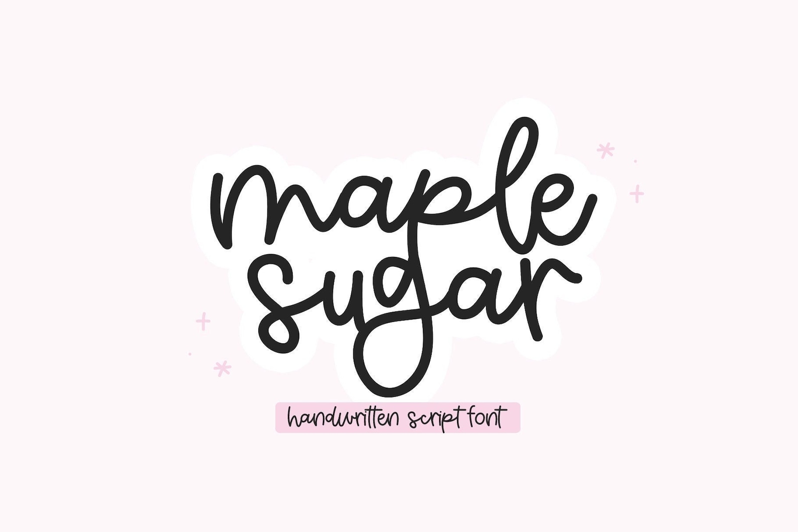 Maple Sugar Font Handwritten Script Font Cricut Fonts - Etsy