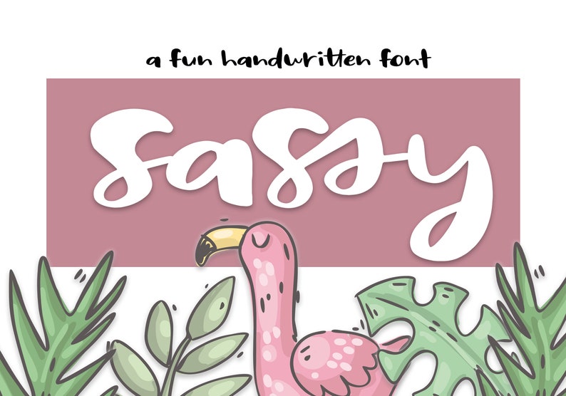 Sassy A Bold Handwritten Script Font TTF / OTF | Etsy