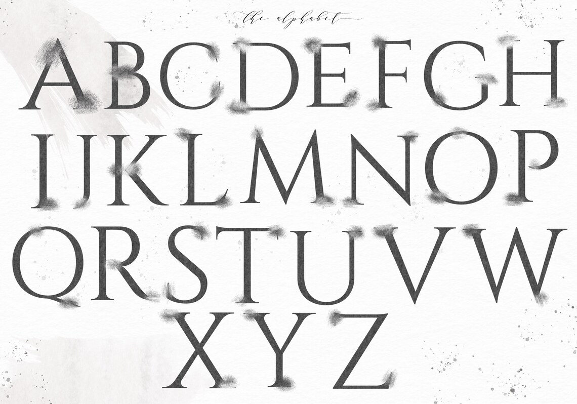 Alpine Forest - Watercolor Alphabet & Animal Elements - Frames ...