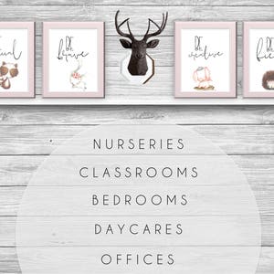 Woodland Animals Printable Wall Art - 8x10 Posters - Inspirational ...