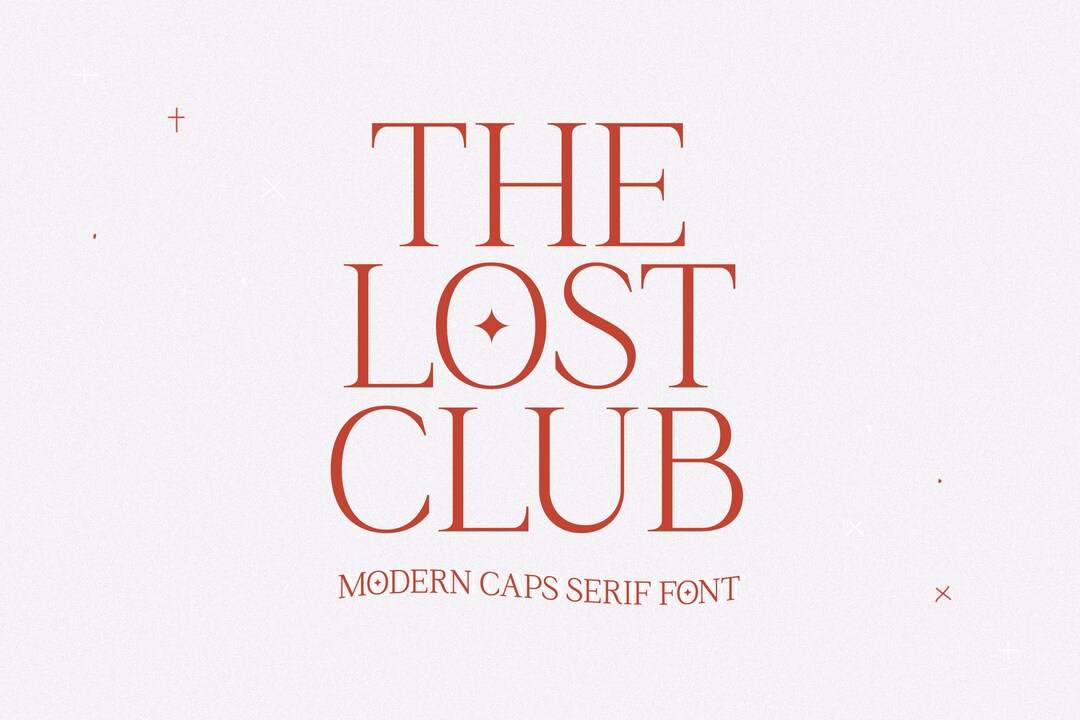 The Lost Club Font Serif Font, Modern Font, Cricut Font, Procreate ...