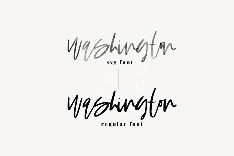Washington Font - A Handwritten Script Font, Modern Calligraphy ...