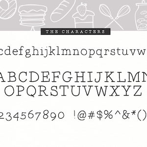 The Bakery - A Handwritten Serif and Doodle Font - TTF / OTF - Etsy