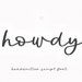 Howdy Font - Script Font, Cricut Fonts, Modern Font, Cursive Font ...