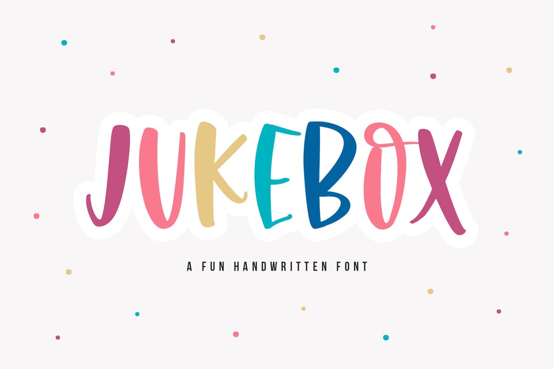 Jukebox Font - Quirky Handwritten Font, Cricut Font, Fonts for Crafters, Procreate Font ...