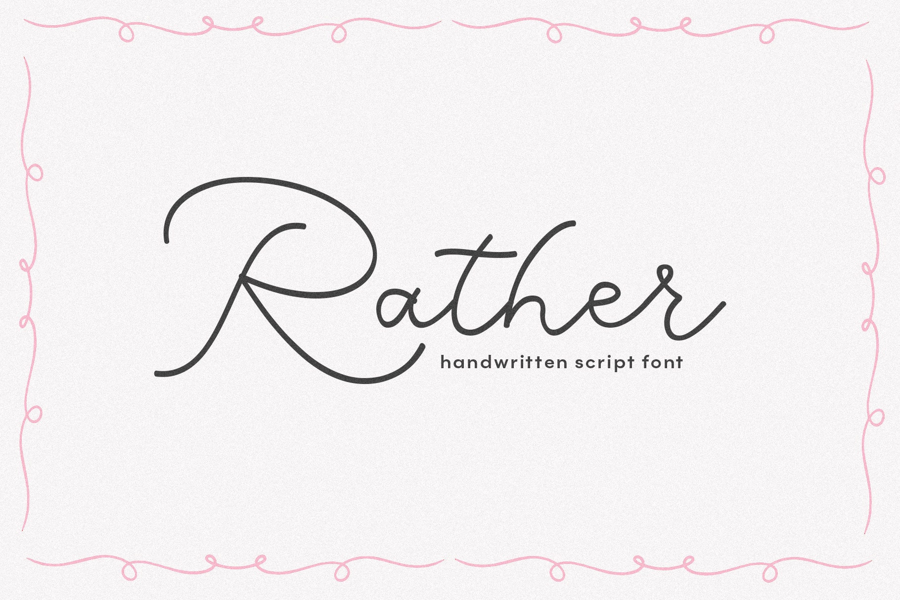 Rather Font - Script Font, Cute Font, Cricut Fonts, Coquette Font ...