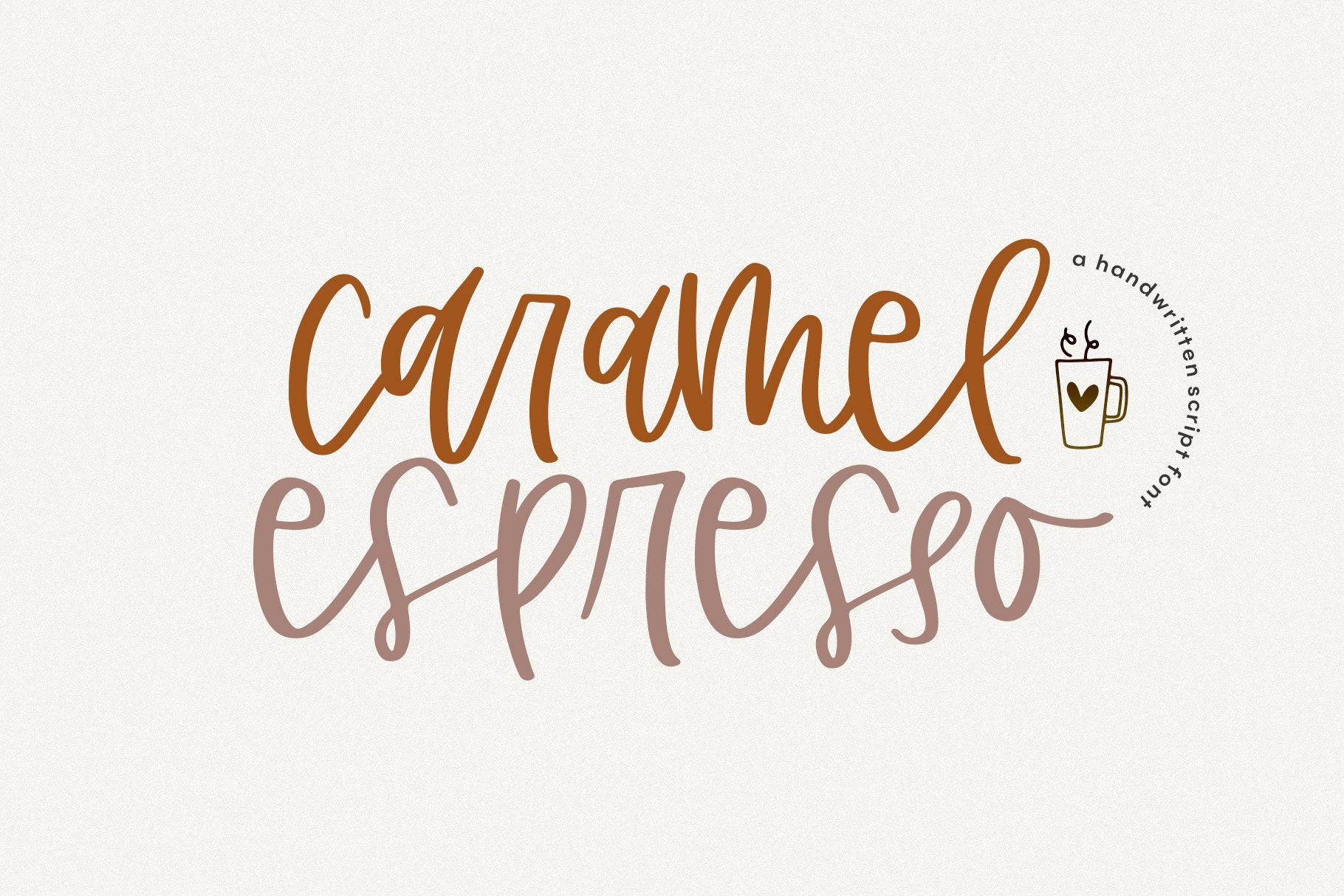 Caramel Espresso Font Handwritten Script Font Cricut Fonts | Etsy