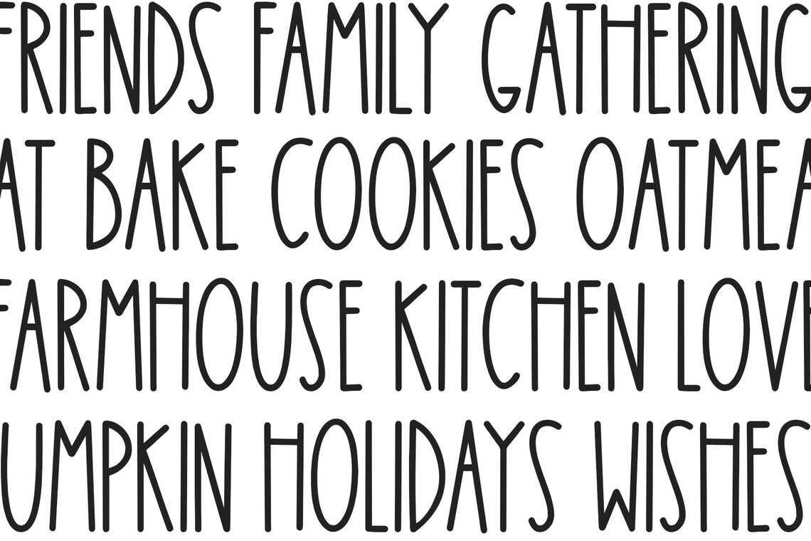 Homestead Font Skinny Handwritten Font Cricut Fonts | Etsy