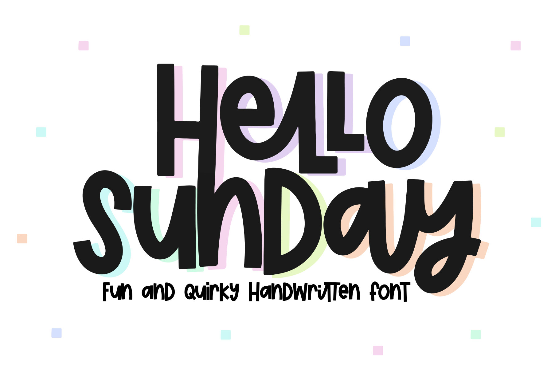 Hello Sunday Font - Fun Handwritten Font, Cricut Fonts, Fonts for ...