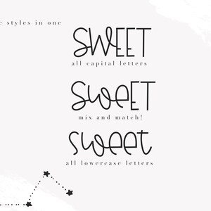 Sweet Dreamer - A Fun and Mismatched Font - TTF - Etsy