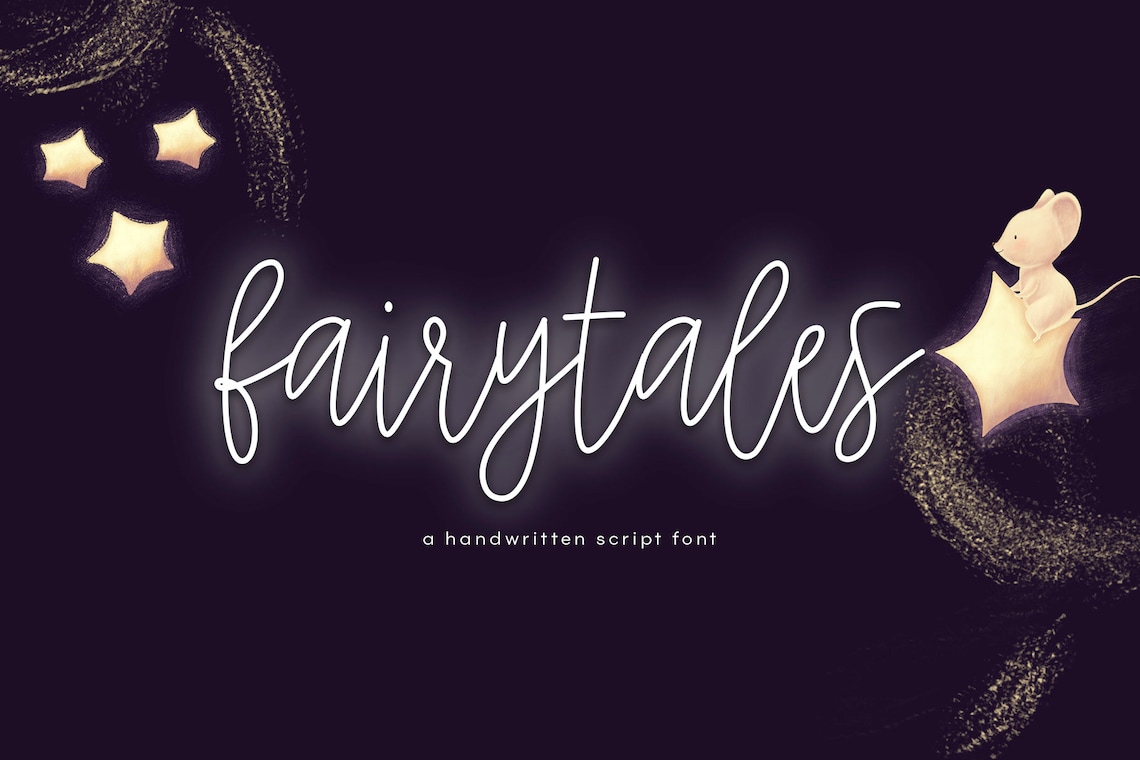Fairytales Handwritten Script Font TTF / OTF - Etsy
