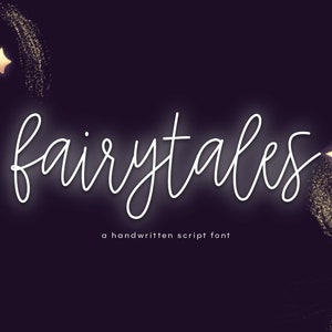 Fairytales - Handwritten Script Font - TTF / OTF - Etsy