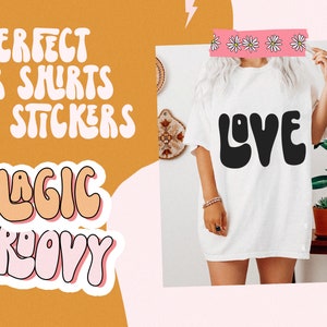 Some Love Font Retro Font, Groovy Font, Fonts for Cricut, Bubbly Font ...