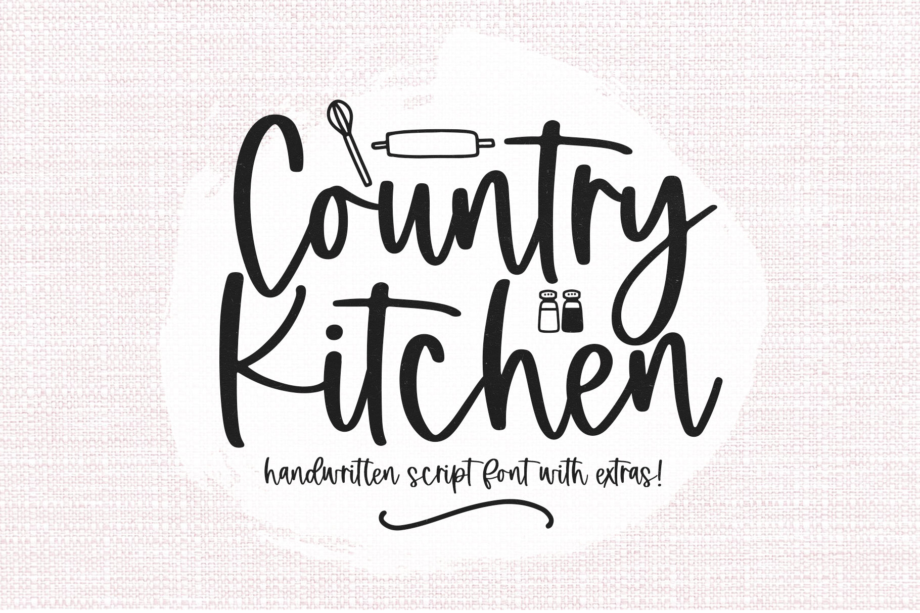 Country Kitchen Font Farmhouse Script Font Cricut Fonts | Etsy
