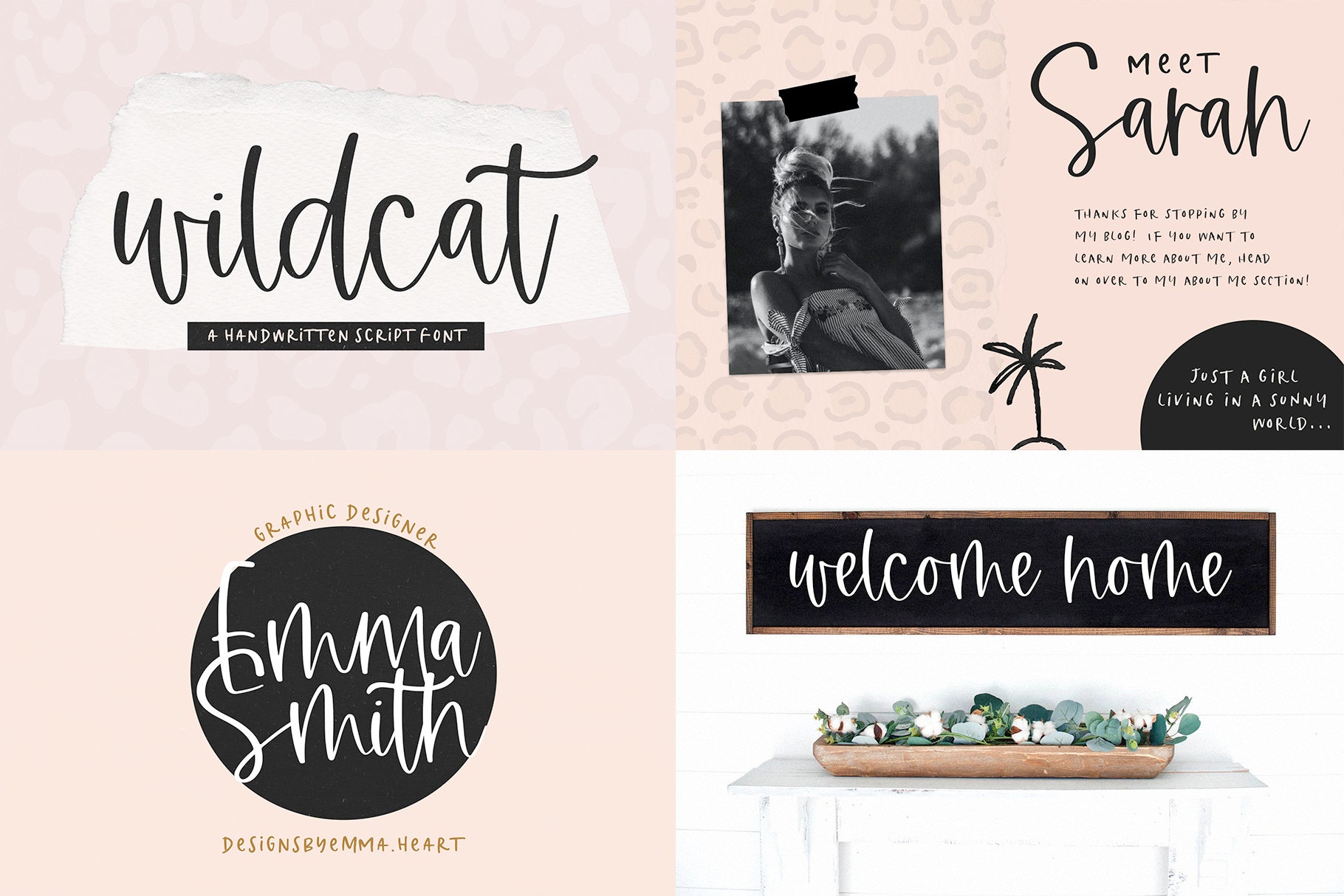 Mini Modern Script Font Bundle - Calligraphy Fonts, Handwritten Fonts ...