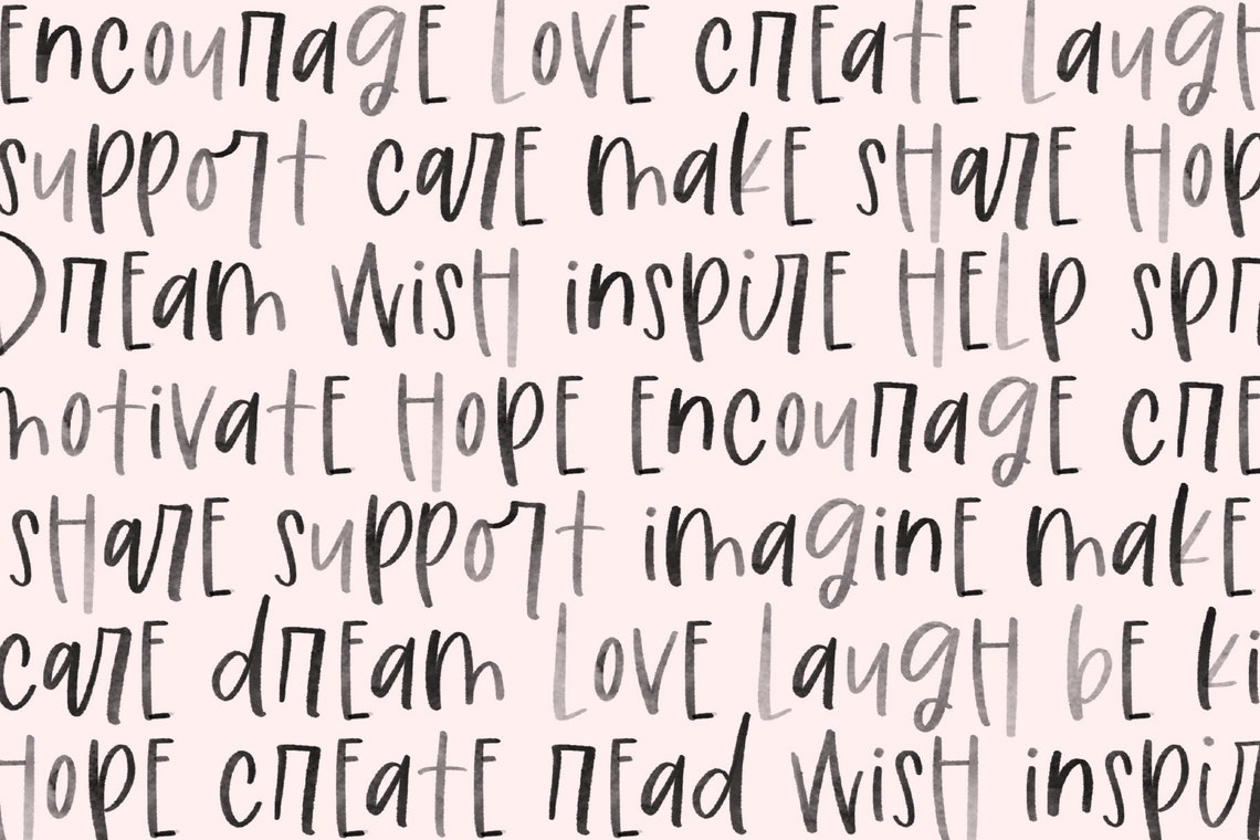 Possibilities Font Handwritten Font Quirky Font Cricut | Etsy