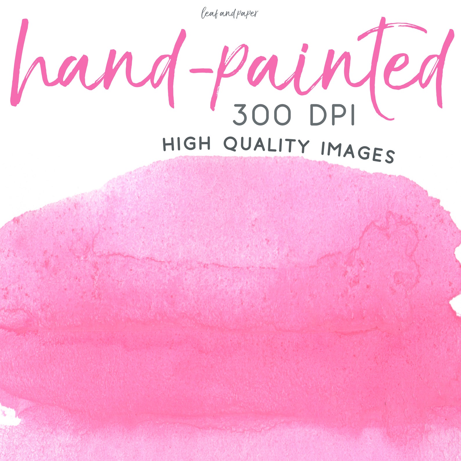 Watercolor PINK Swatches Watercolor Clipart Brushstrokes - Etsy