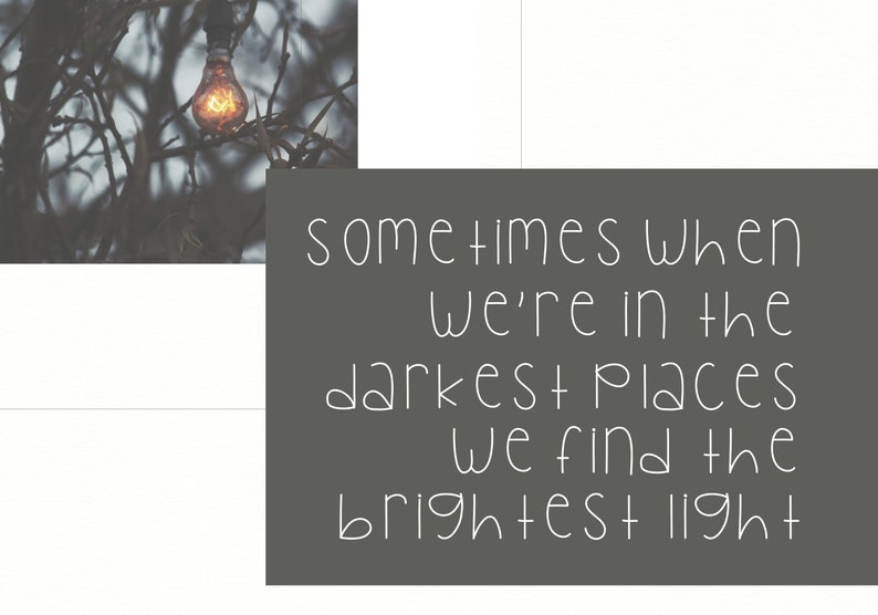 Bright Lights A Cute Handwritten Font TTF / OTF - Etsy