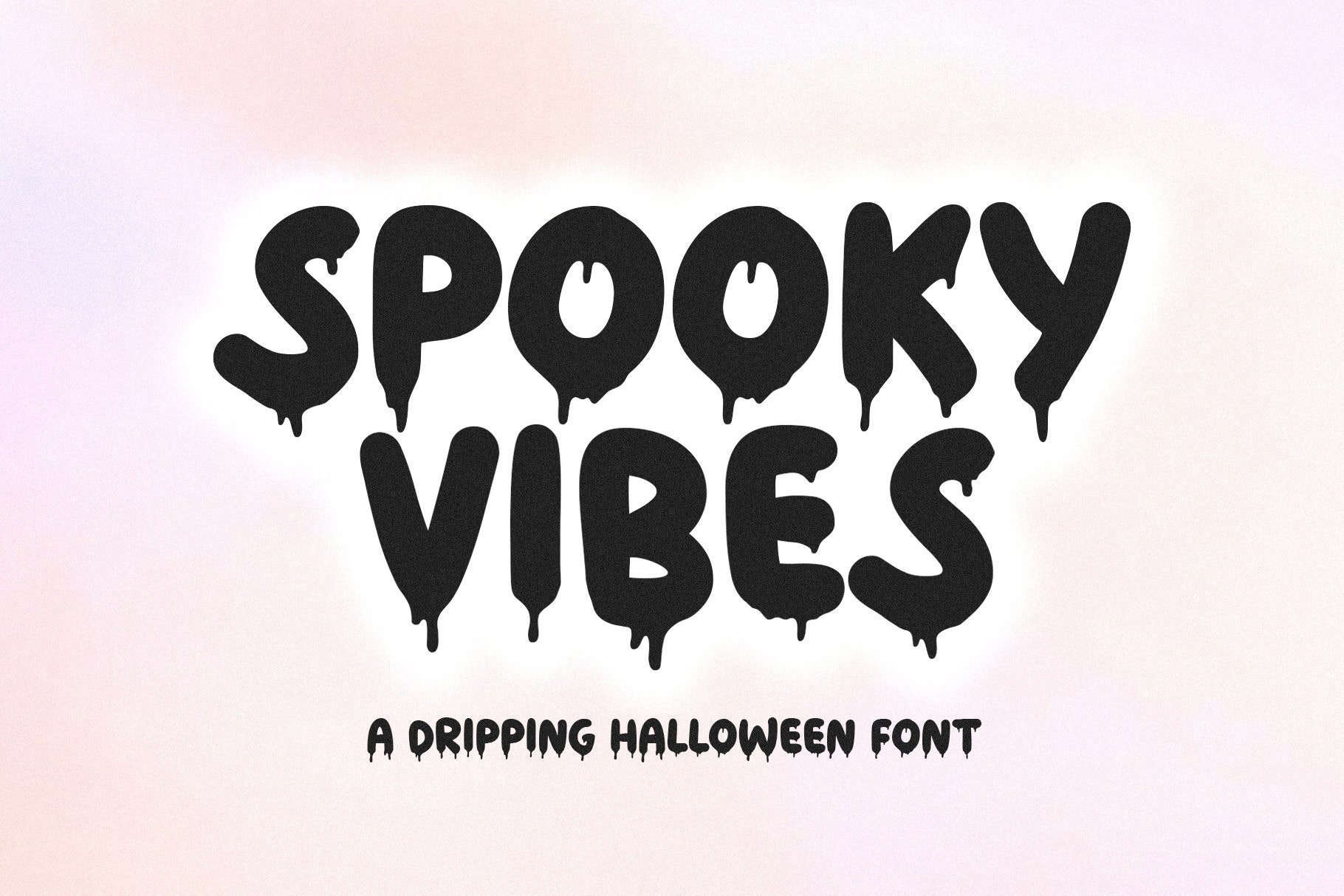 Spooky Vibes Font Dripping Font Handwritten Font Cricut - Etsy