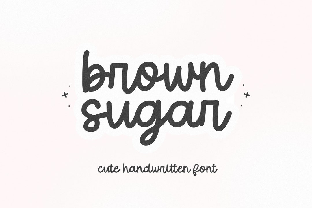 Brown Sugar Font - Script Font, Cricut Fonts, Modern Font, Fonts for Cricut, Cursive Font ...