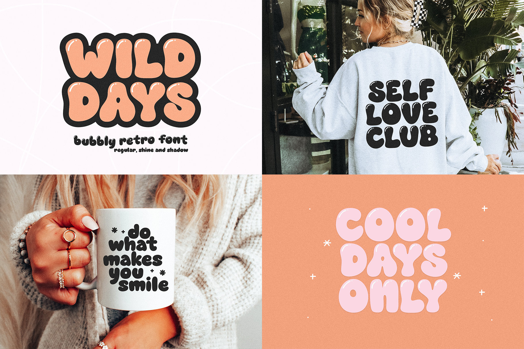 Bubbly Font Bundle - Cricut Font, Bubbly Fonts, Retro Font, Cricut Font ...