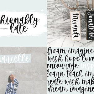 Mini Modern Script Font Bundle Part TWO - Handwritten Fonts, Cricut ...
