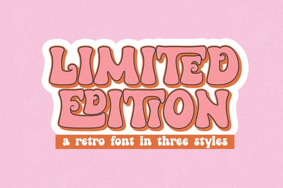 Limited Edition Font Retro Font Modern Font Boho Font - Etsy