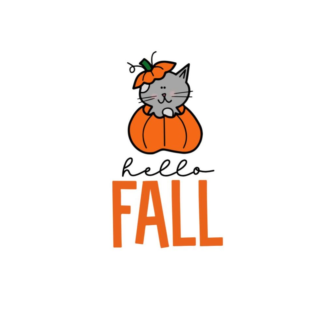 Cute Fall and Halloween Clip Art - Halloween Illustrations, Fall ...