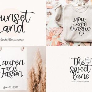 Mini Modern Script Font Bundle Part FOUR - Handwritten Fonts, Cricut ...