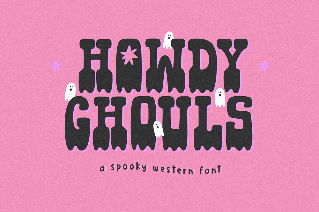 Howdy Ghouls Font Halloween Font, Dripping Font, Cricut Font, Scary ...