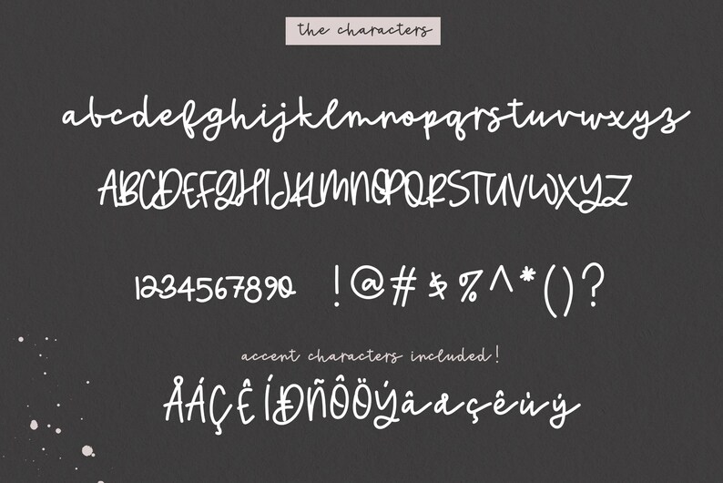 Sweetheart A Handwritten Script Font With Bonus Doodles | Etsy