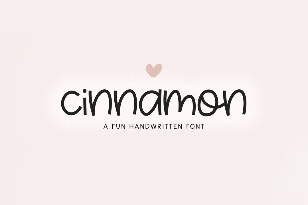 Cinnamon Font - Cute Font, Cricut Font, Handwritten Fonts, Fonts for ...