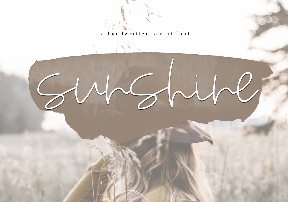 Sunshine A Handwritten Script Font TTF / OTF - Etsy