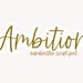 Ambition Font - Handwritten Script Font, Cricut Font, Modern ...