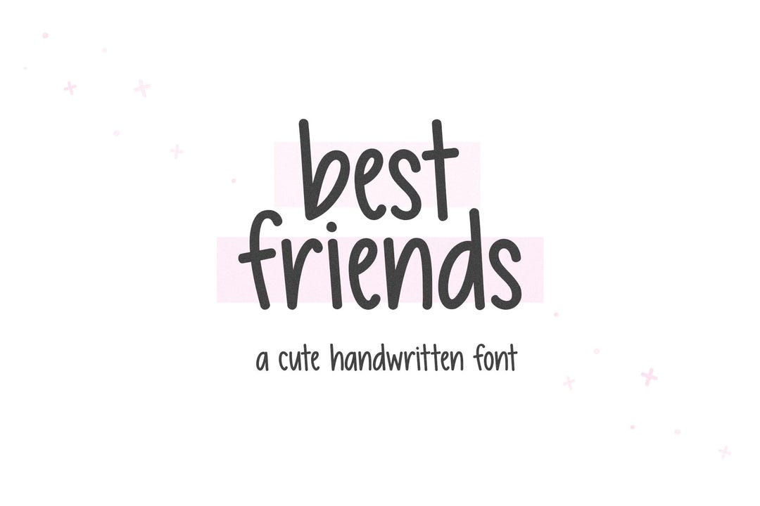 Best Friends Font - Handwritten Font, Cricut Font, Goodnotes Font ...