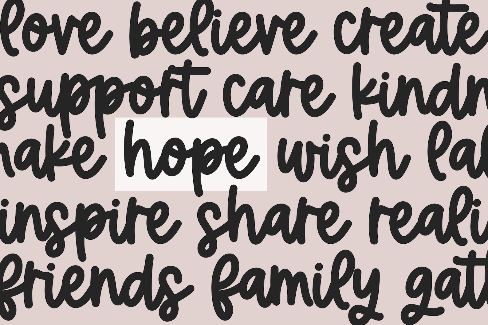 Hopeful Font Handwritten Script Font Cricut Fonts - Etsy
