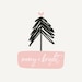 Boho Christmas Trees Clip Art, Modern & Messy Clip Art Collection ...