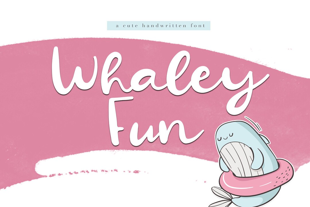 Whaley Fun - Cute Handwritten Font - TTF / OTF - Etsy