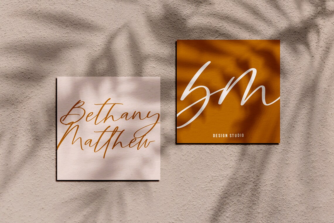 Marigold Font Modern Handwritten Script Wedding Font Brush | Etsy