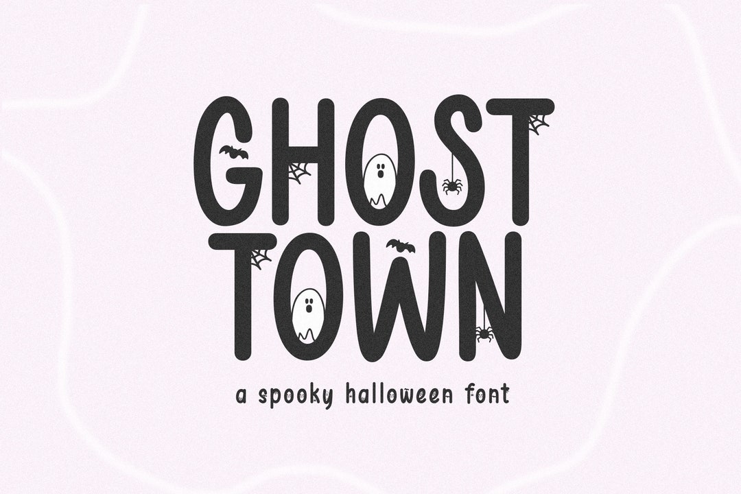 Ghost Town Font - Halloween Font, Spider Font, Cricut Font, Spooky Font ...